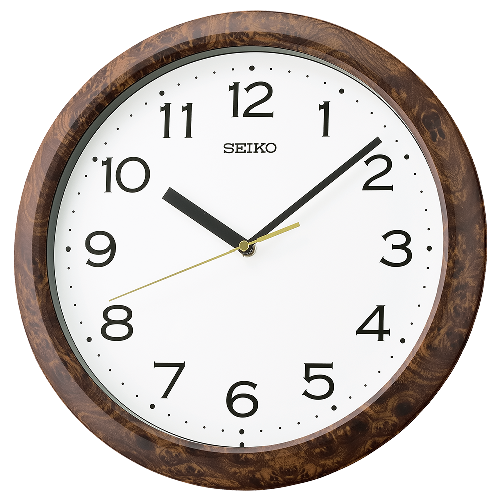 Seiko Timeless Dark Brown Wall Clock | Seiko Clocks Official UK Online ...