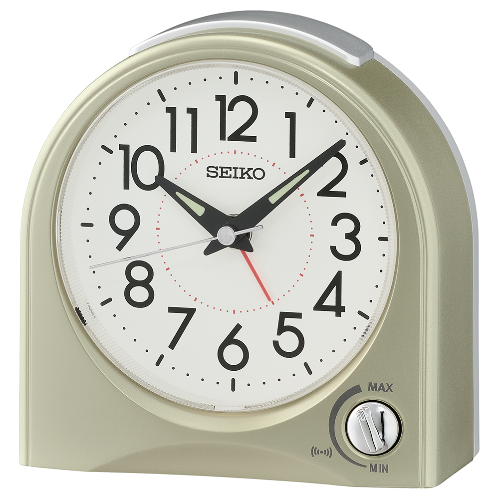 Seiko Timeless Gold effect Luminous Bell Alarm Clock | Seiko Clocks ...