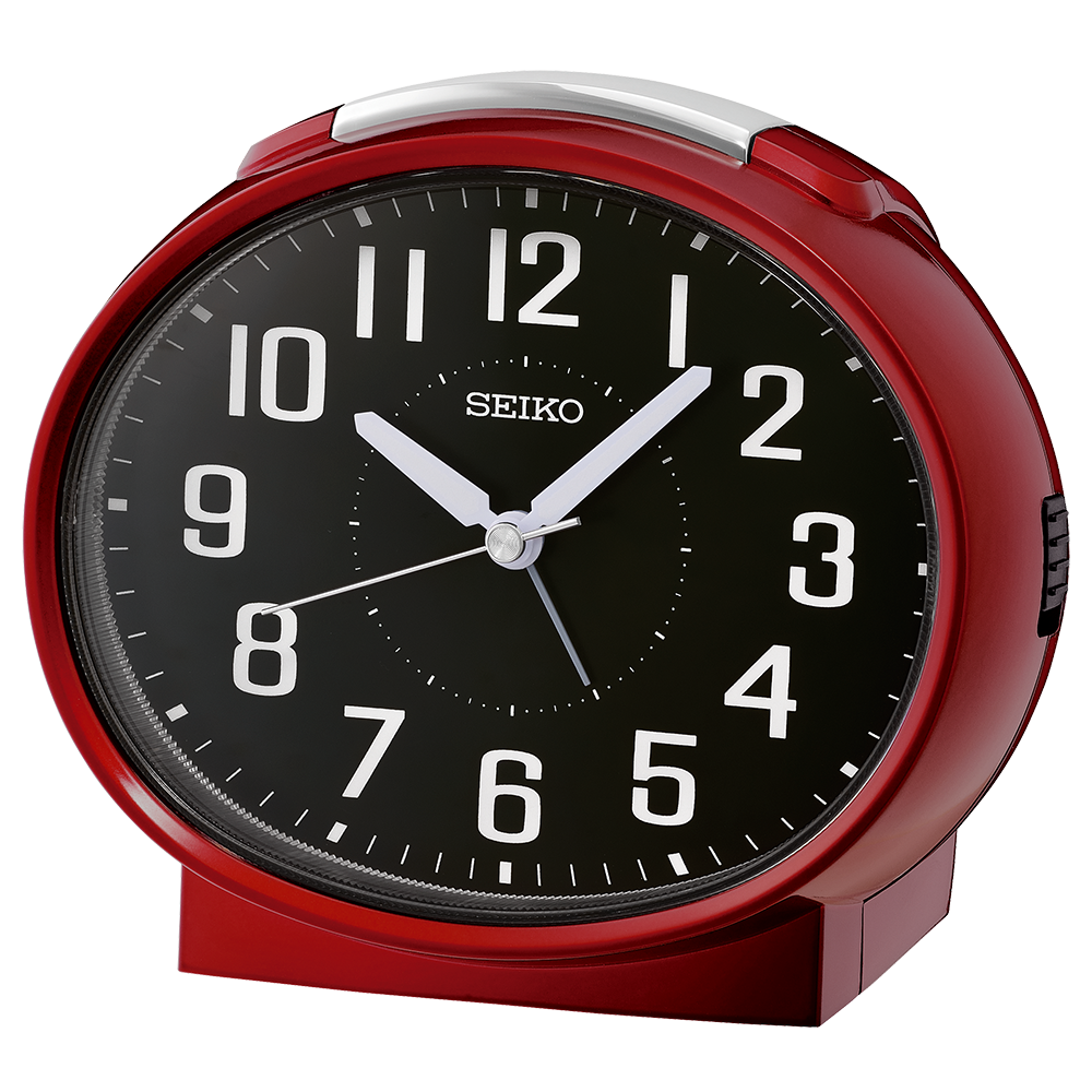 Seiko Retro Red and Black Bell Alarm Clock | Seiko Clocks Official UK ...