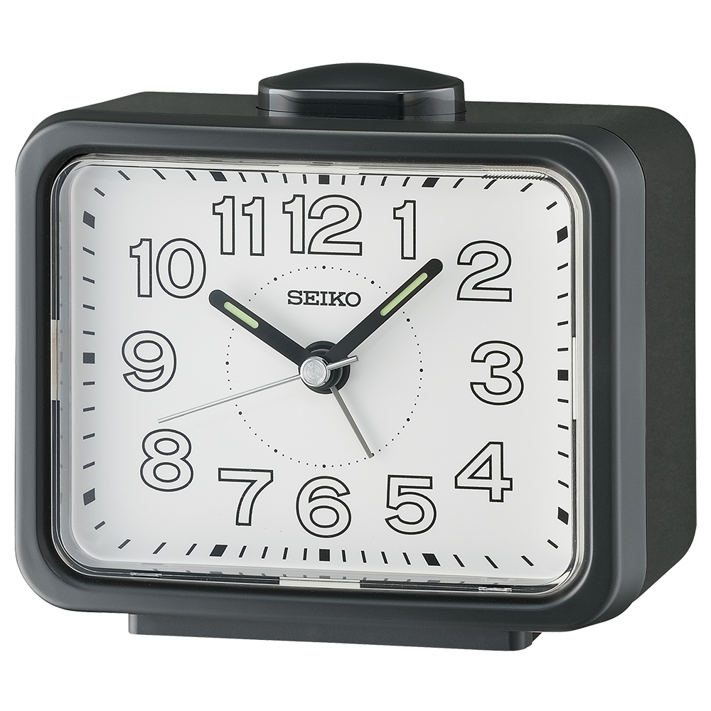 Seiko Retro Black and White "Quiet Sweep" Alarm Clock | Seiko Clocks ...