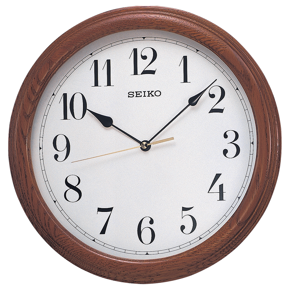 Seiko Traditional Dark Brown Oak Wall Clock | Seiko Clocks Official UK ...
