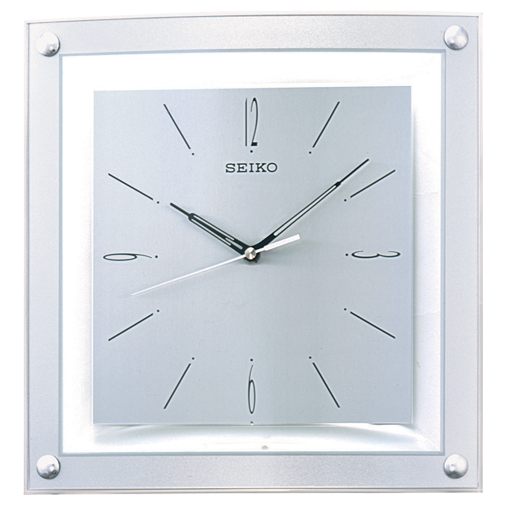 Seiko Timeless Metallic Silver-tone Quiet Sweep Wall Clock | Seiko ...