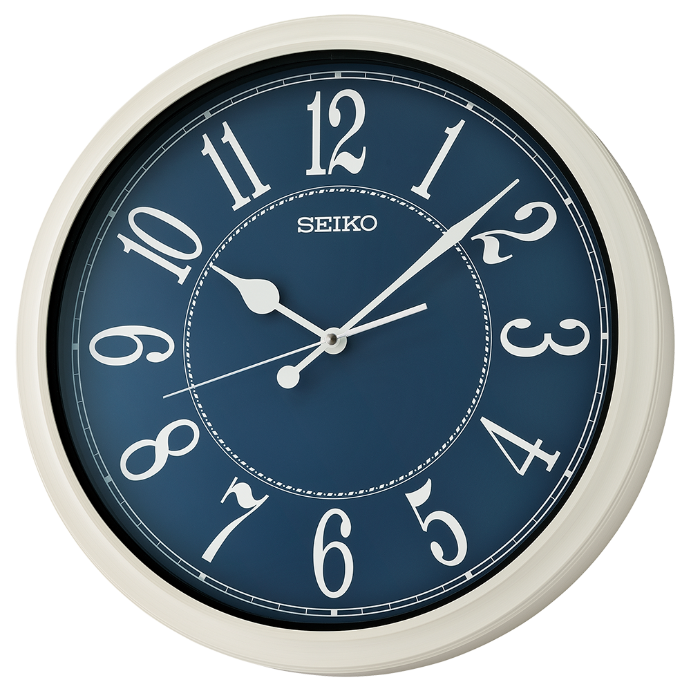 Seiko Retro Blue Face Wall Clock | Seiko Clocks | The Official UK ...