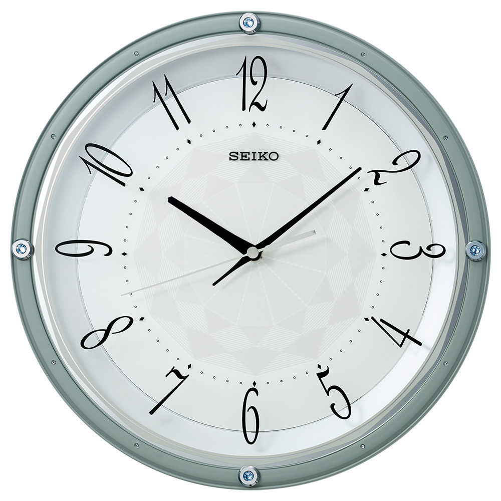 Seiko Retro White Crystal Glass Wall Clock | Seiko Clocks | The ...