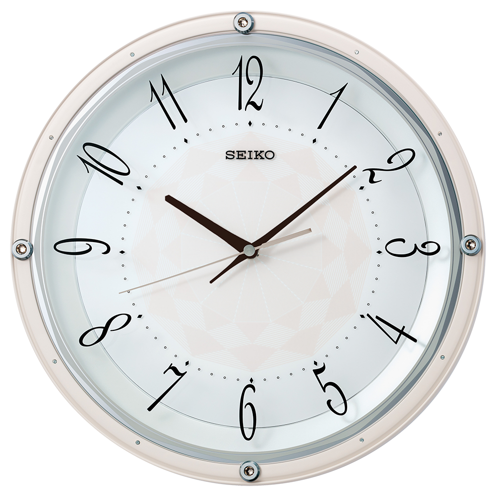 Seiko Retro White Crystal Glass Wall Clock | Seiko Clocks | The ...