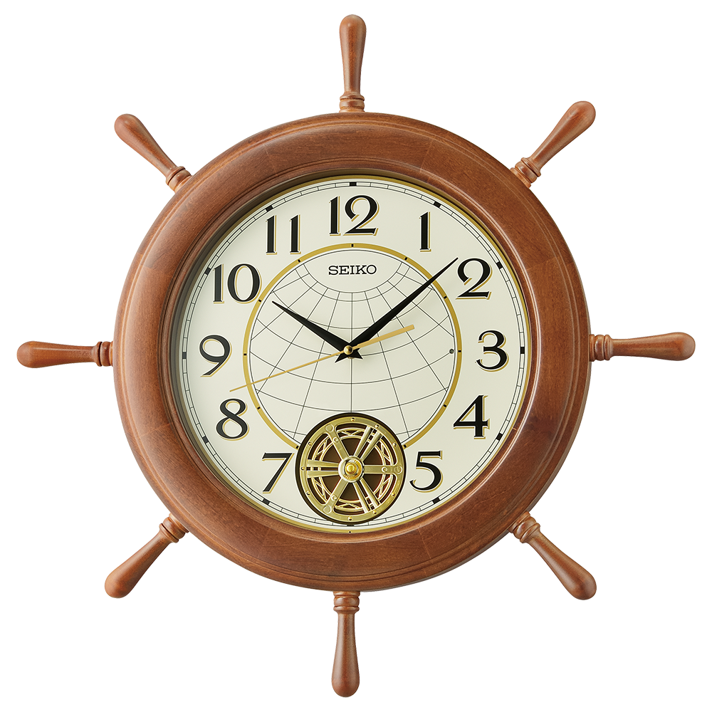 Seiko Traditional Maritime-style Rotating Pendulum Wall Clock | Seiko ...