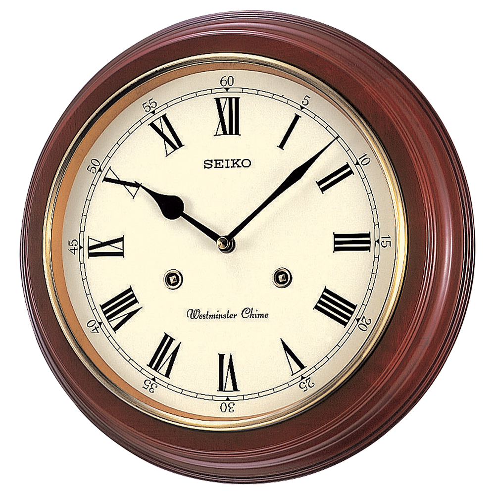 Seiko Traditional Dual Chime Alder Wood Wall Clock | Seiko Clocks ...