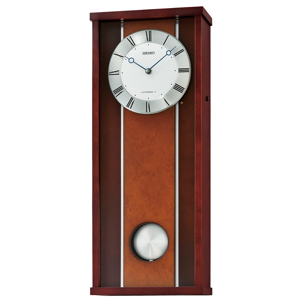 Seiko Traditional Pendulum Dark Brown Musical Wall Clock | Seiko Clocks ...