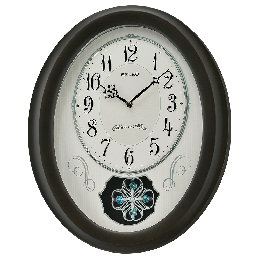 Seiko Traditional Crystal Glass Musical Wall Clock | Seiko Clocks ...