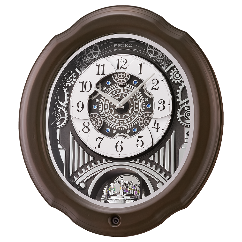 Seiko Melodies in Motion "36 Melodies" Crystal Glass Wall Clock | Seiko ...