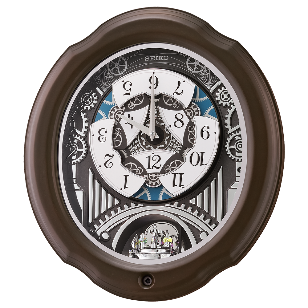 Seiko Melodies in Motion "36 Melodies" Crystal Glass Wall Clock | Seiko ...