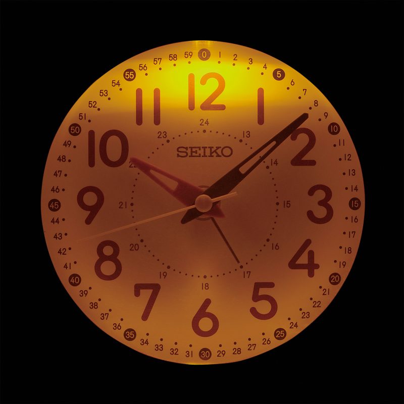 Seiko Time Teacher Kids Pearlescent White Ascending Beep Alarm Clock ...