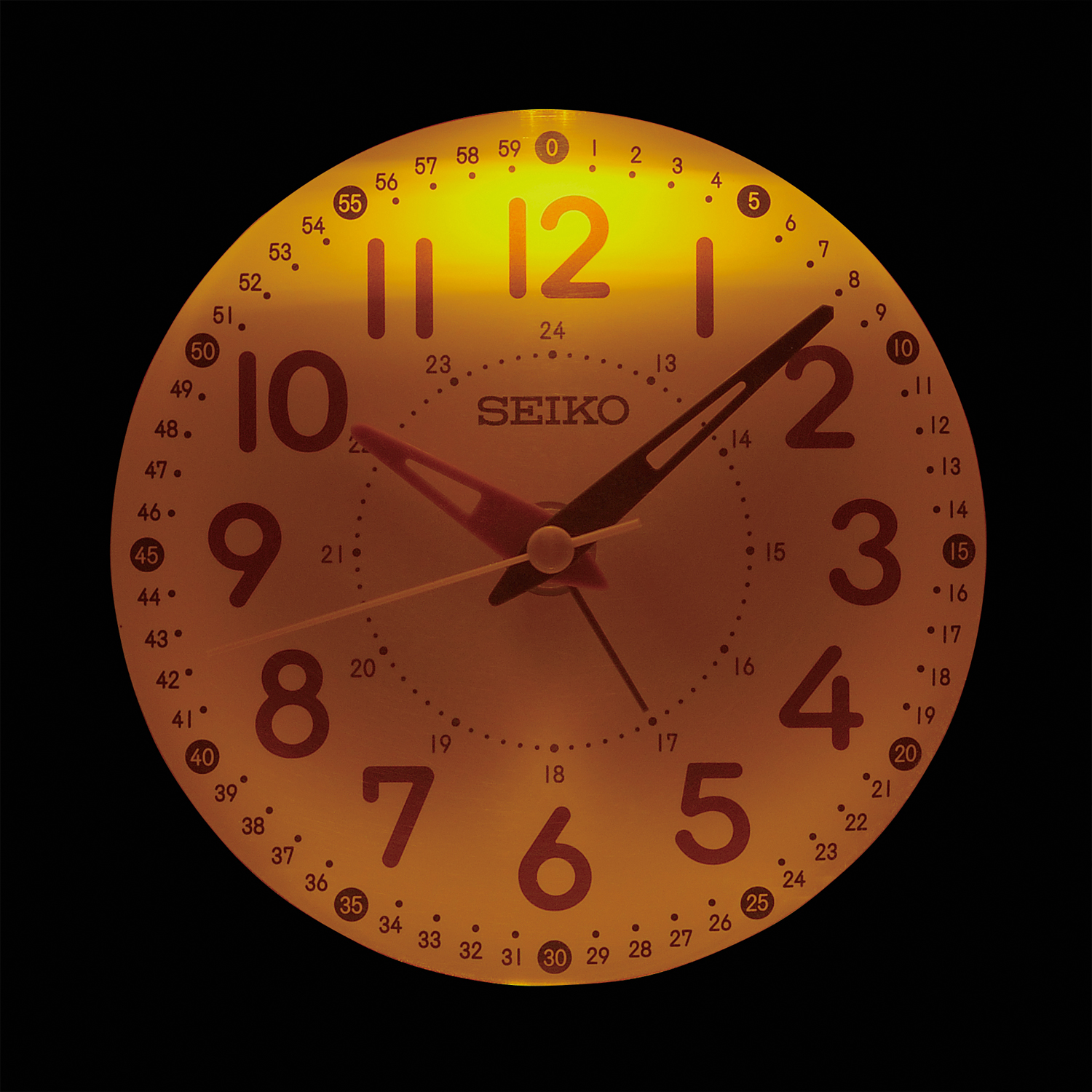 Seiko Time Teacher Kids Pearlescent White Ascending Beep Alarm Clock ...