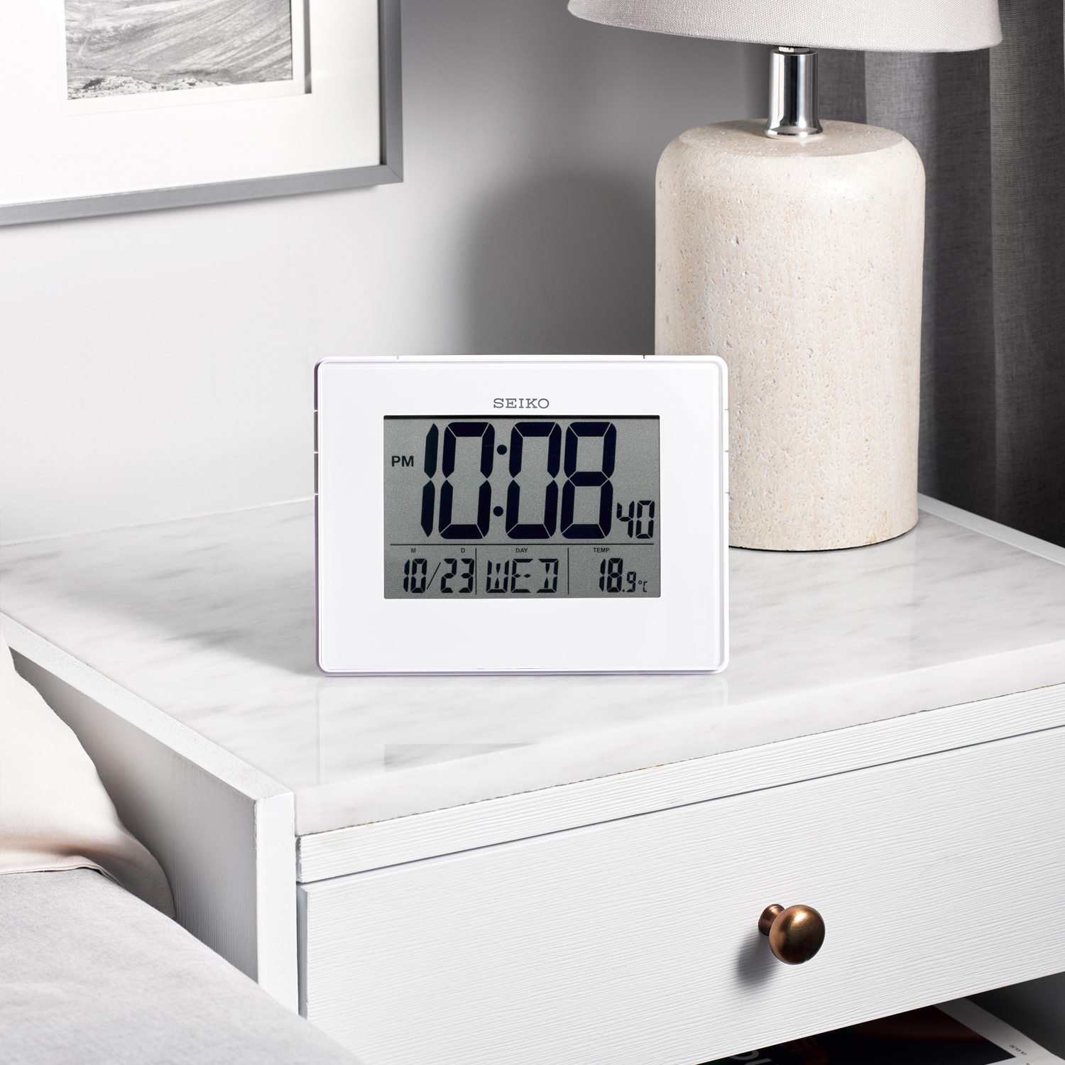 Seiko Multi-Function Display Alarm Clock | Seiko Clocks Official UK ...