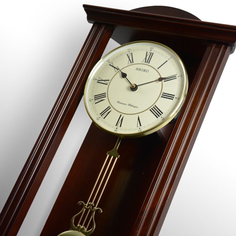 Seiko Traditional Maple Veneer Dual Chime Wall Clock | Seiko Clocks ...