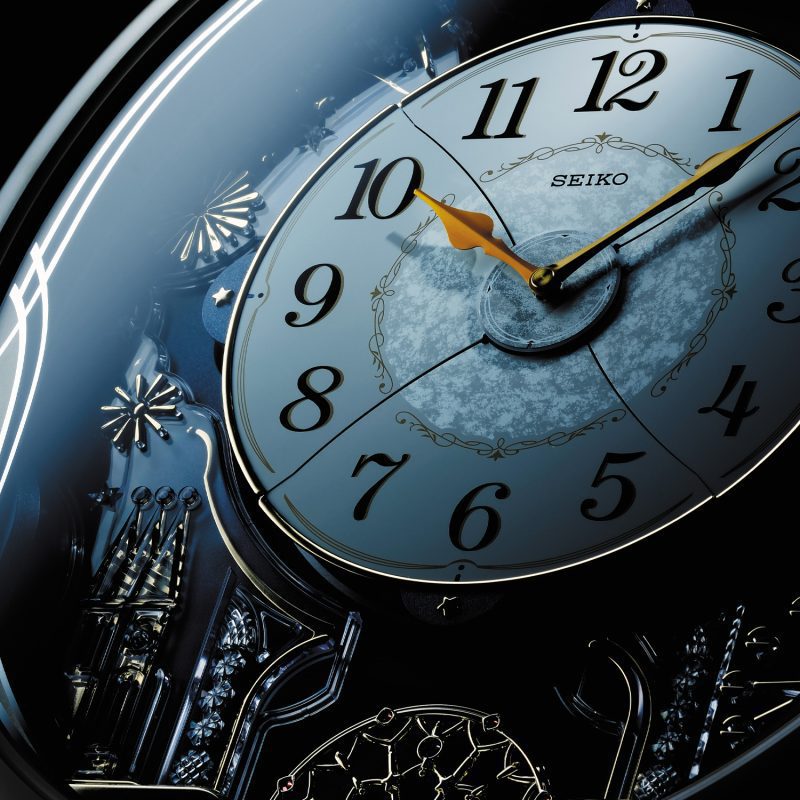 Seiko Melodies in Motion Sparkling LED Wall Clock | Seiko Clocks ...
