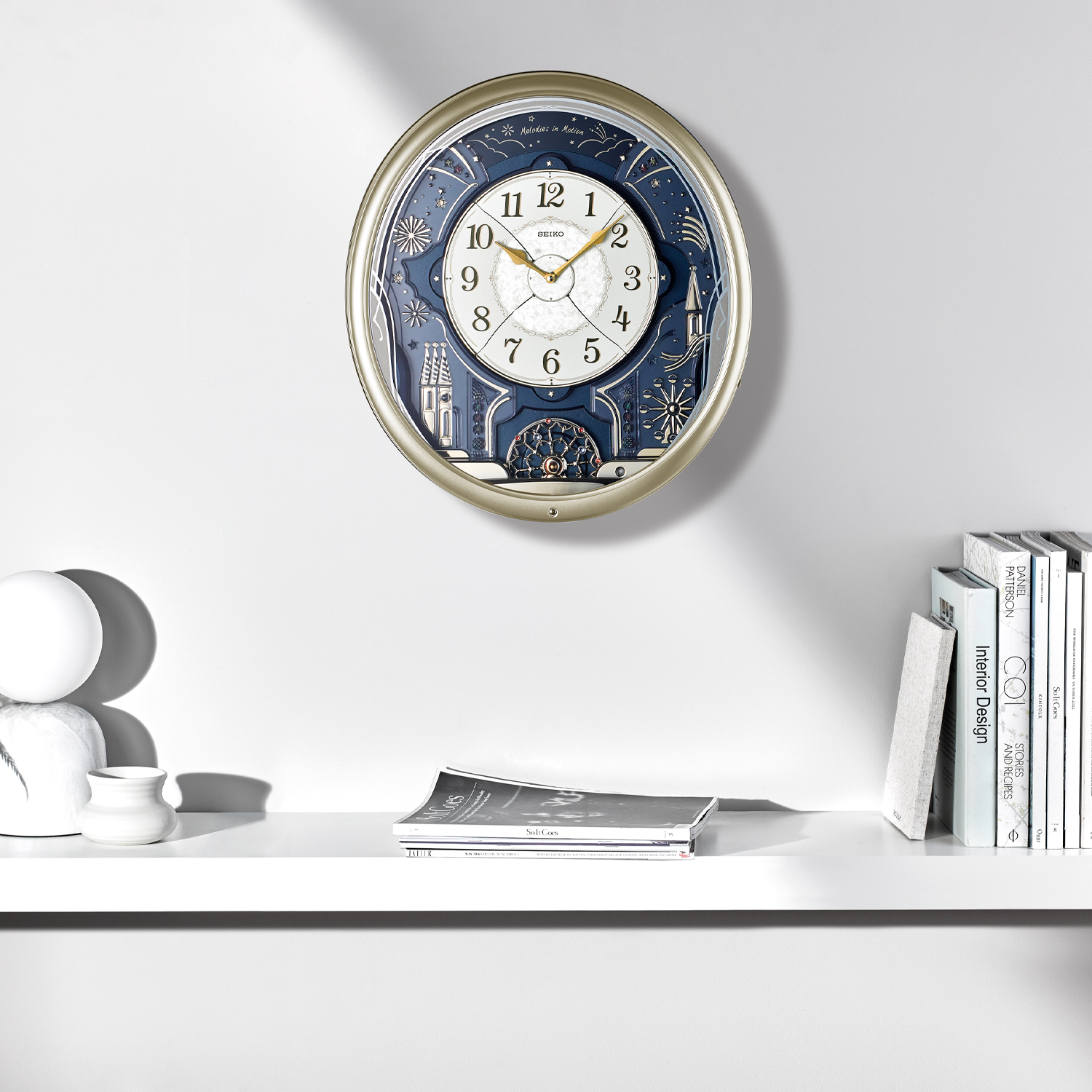 Seiko Melodies in Motion Sparkling LED Wall Clock | Seiko Clocks | The ...