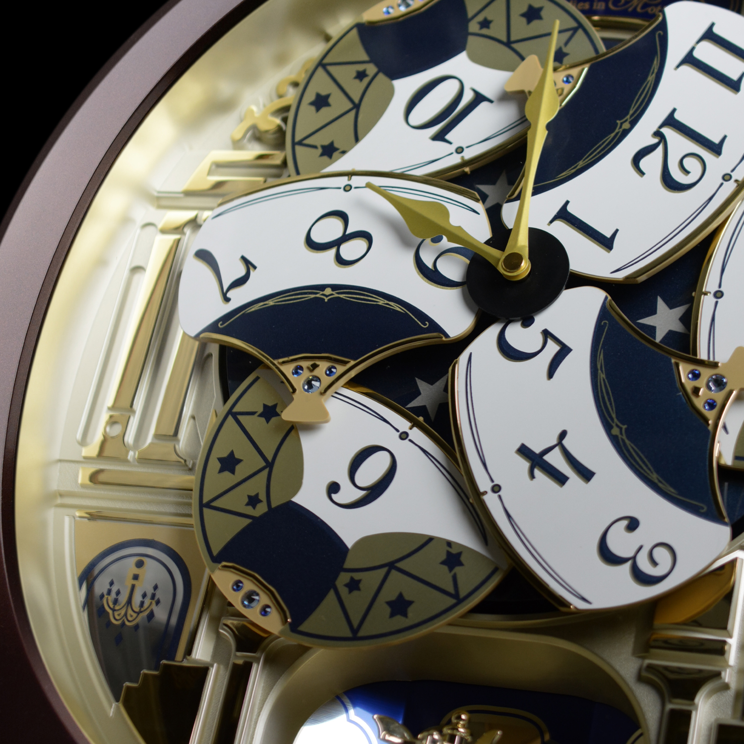 Seiko Melodies in Motion Multicoloured Rotating Pendulum Wall Clock ...