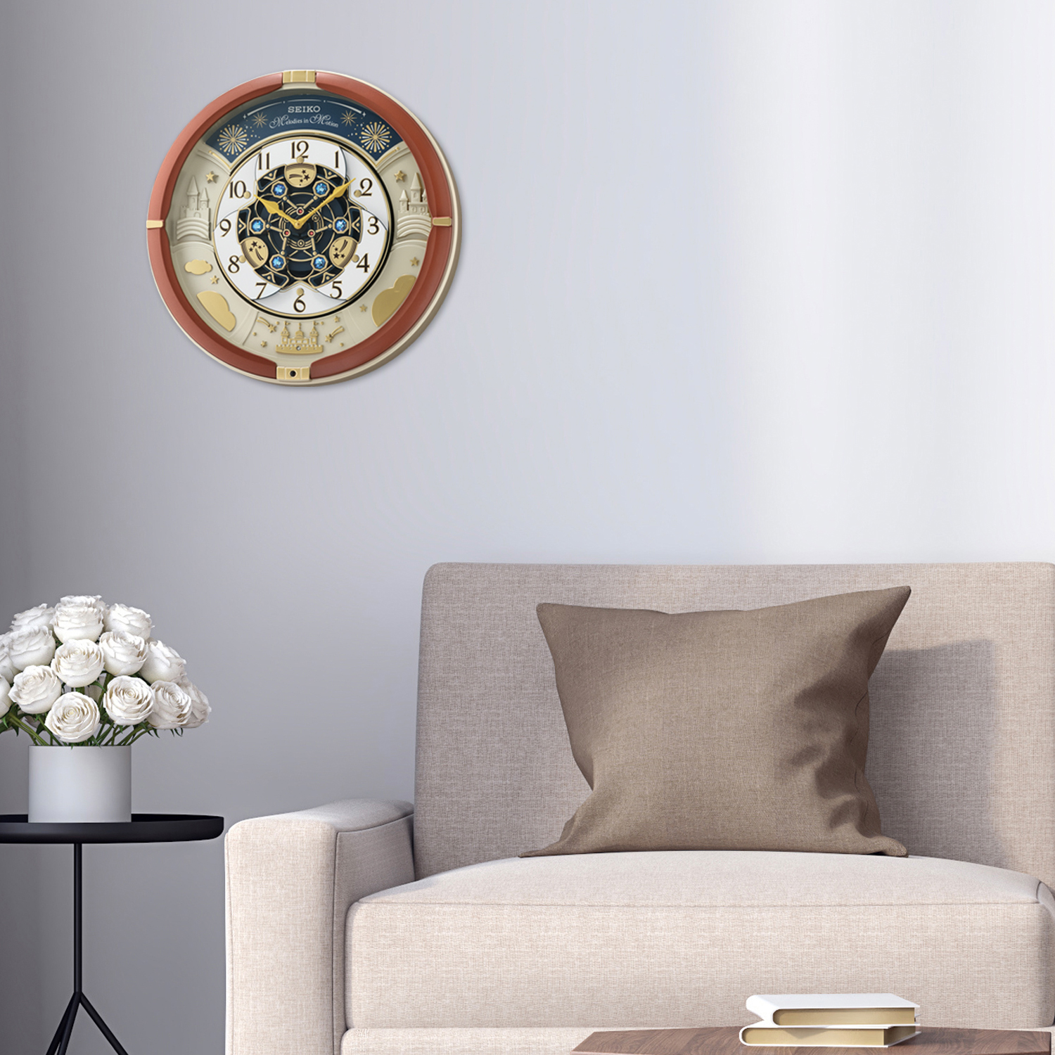Seiko Melodies in Motion Rotating Pendulum Wall Clock | Seiko Clocks ...