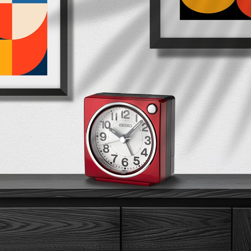 Seiko Retro Red "Quiet Sweep" Alarm Clock | Seiko Clocks | The Official ...