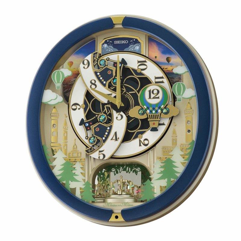 Seiko Melodies in Motion "40 Melodies" Crystal Glass Wall Clock | Seiko ...