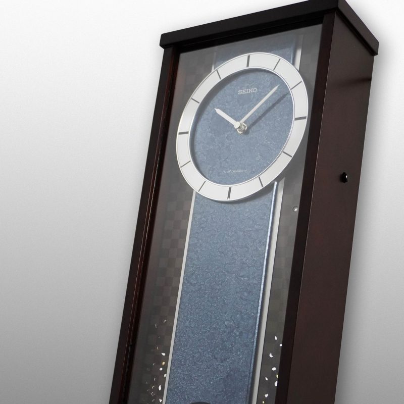 Seiko Traditional Blue Marble-Patterned Musical Wall Clock | Seiko ...