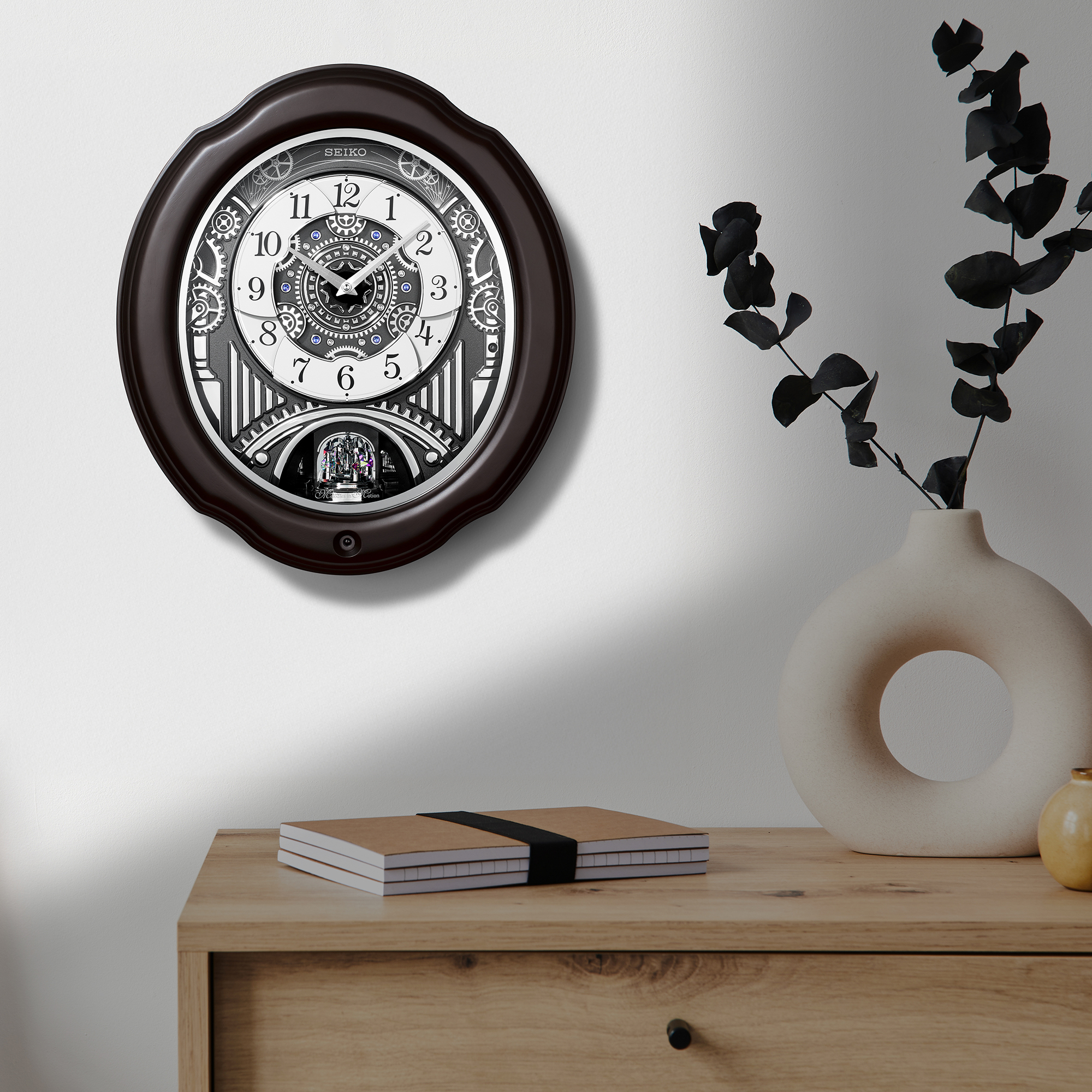Seiko Melodies in Motion "36 Melodies" Crystal Glass Wall Clock | Seiko ...