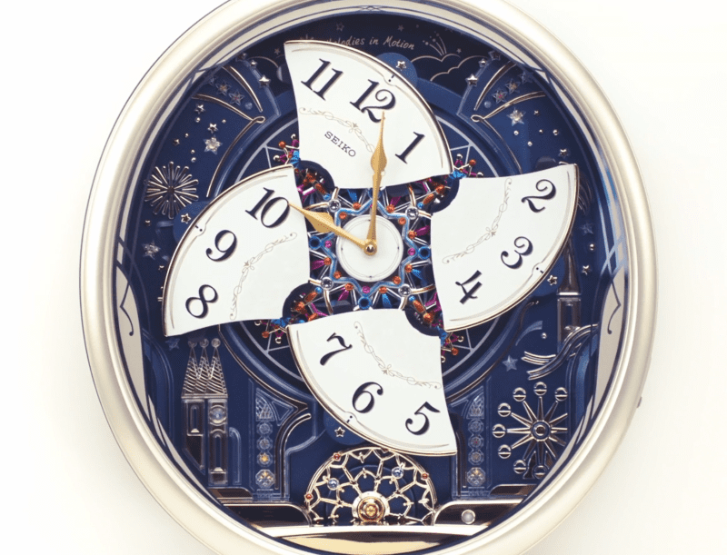 Seiko Melodies in Motion Sparkling LED Wall Clock | Seiko Clocks ...