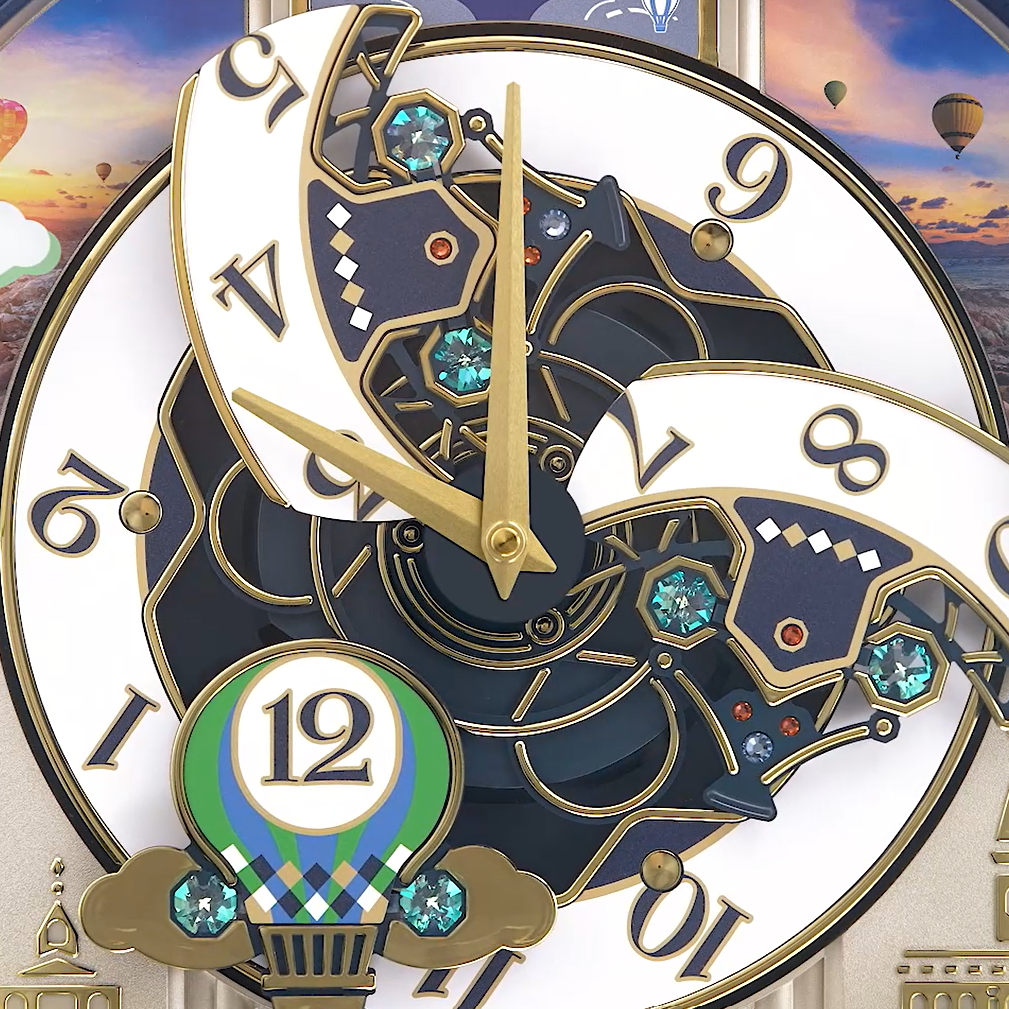 Seiko Melodies in Motion "40 Melodies" Crystal Glass Wall Clock | Seiko ...