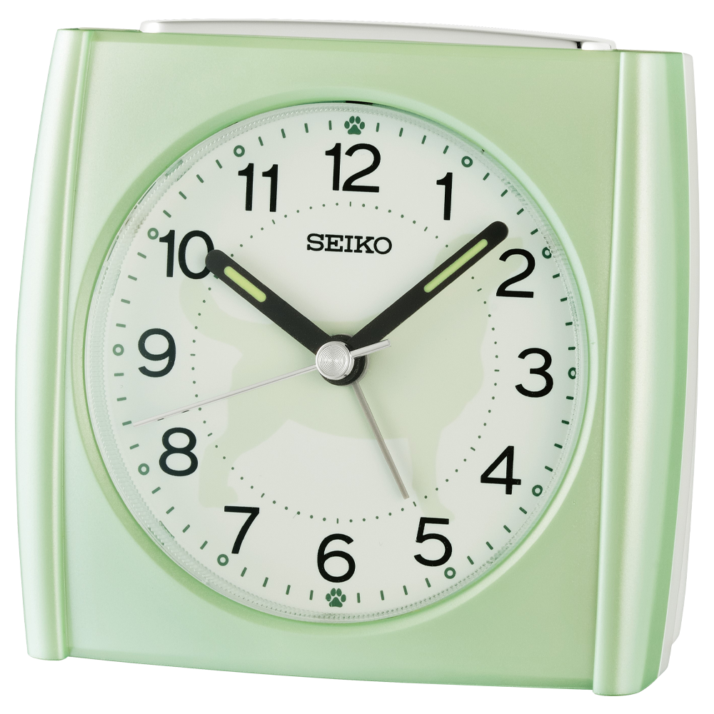 Seiko Retro Green Dog Lovers' Alarm Clock | Seiko Clocks | The Official ...
