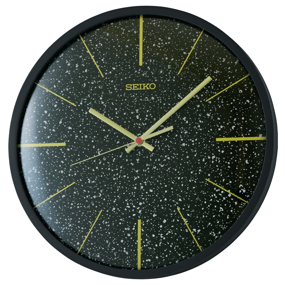 Seiko Retro 'Washi' Black Wall Clock | Seiko Clocks Official UK Online ...