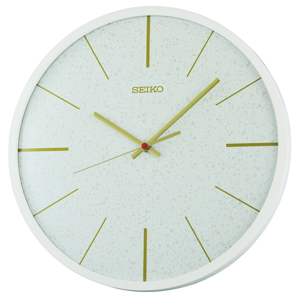 Seiko Retro 'Washi' White Wall Clock | Seiko Clocks | The Official UK ...