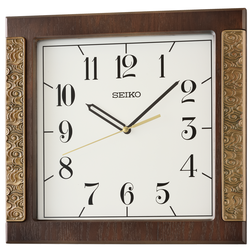 Seiko Traditional Feng Shui Wooden Wall Clock | Seiko Clocks | The ...
