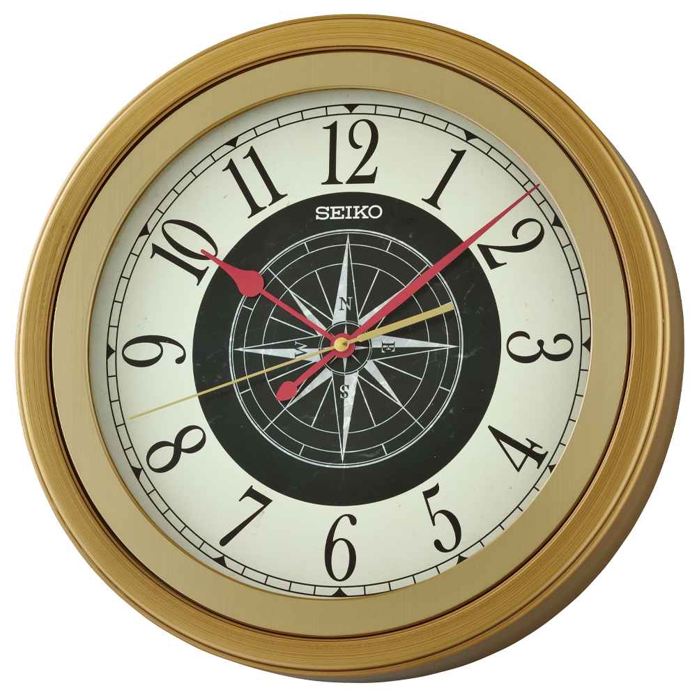 Seiko Retro Compass Wall Clock | Seiko Clocks Official UK Online Store