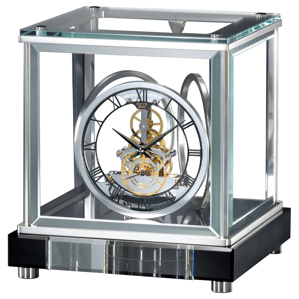 Seiko Décor "Kurohana" Skeleton Mantel Clock | Seiko Clocks Official UK ...